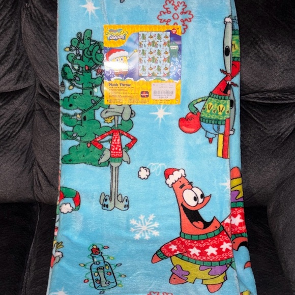 SpongeBob Squarepants | Bedding | Spongebob Squarepants Blue Christmas ...